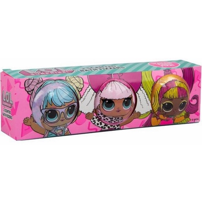 Lol Scented Bath Fizzers 3pcs Gift Set - Colour Zone Cosmetics