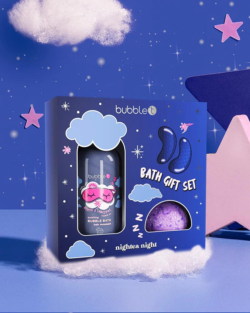 Bubble T Cosmetics Nightea Night Bath Gift Set - Colour Zone Cosmetics