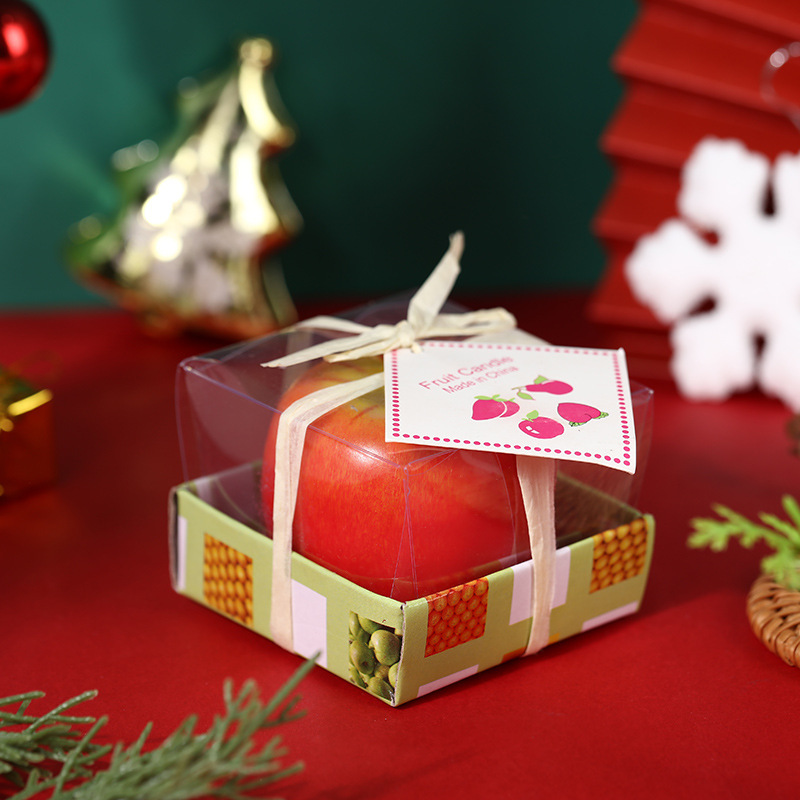 Red Apple Shaped Candle (various sizes) - Colour Zone Cosmetics