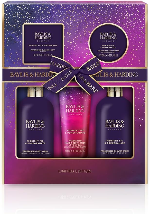 Baylis & Harding Midnight Fig & Pomegranate Perfect Pamper Gift Set - Colour Zone Cosmetics