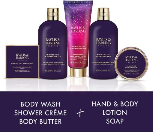 Baylis & Harding Midnight Fig & Pomegranate Perfect Pamper Gift Set - Colour Zone Cosmetics