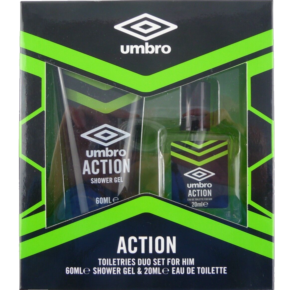 Umbro for Men Shower Gel 60ml + Eau De Toilette Perfume 20ml Gift Set ...