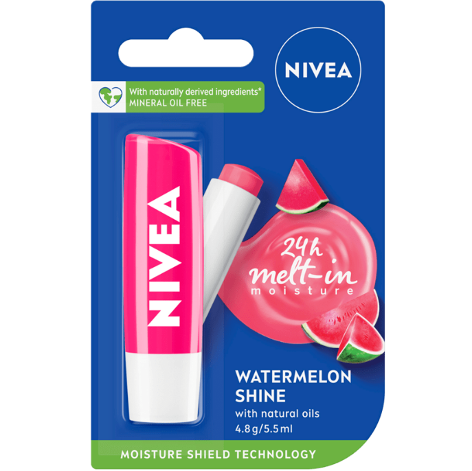 Nivea Long Lasting Moisture Caring Watermelon Shine with Natural Oil ...