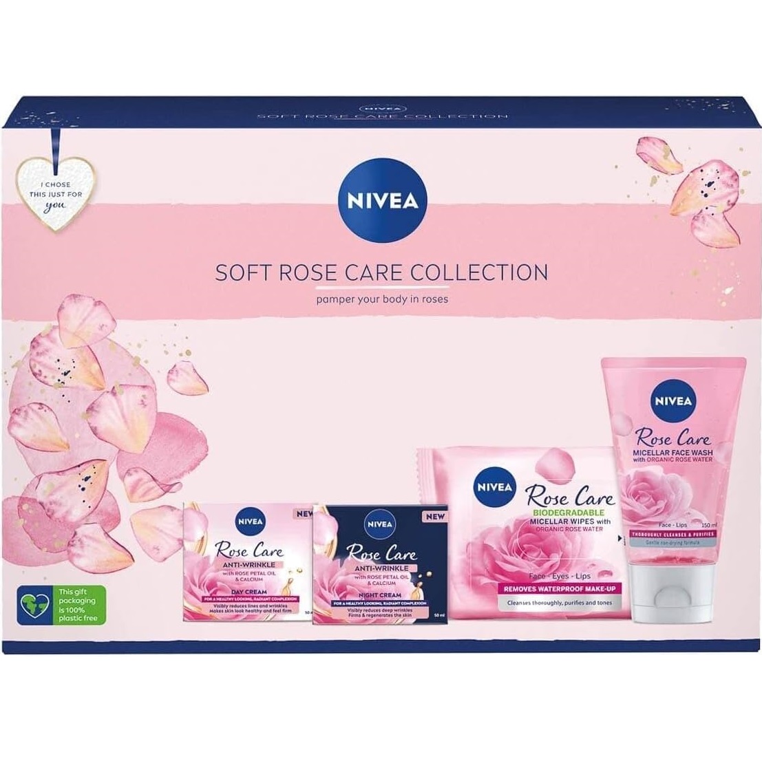 Nivea Soft Rose Care Collection Gift Set - Colour Zone Cosmetics