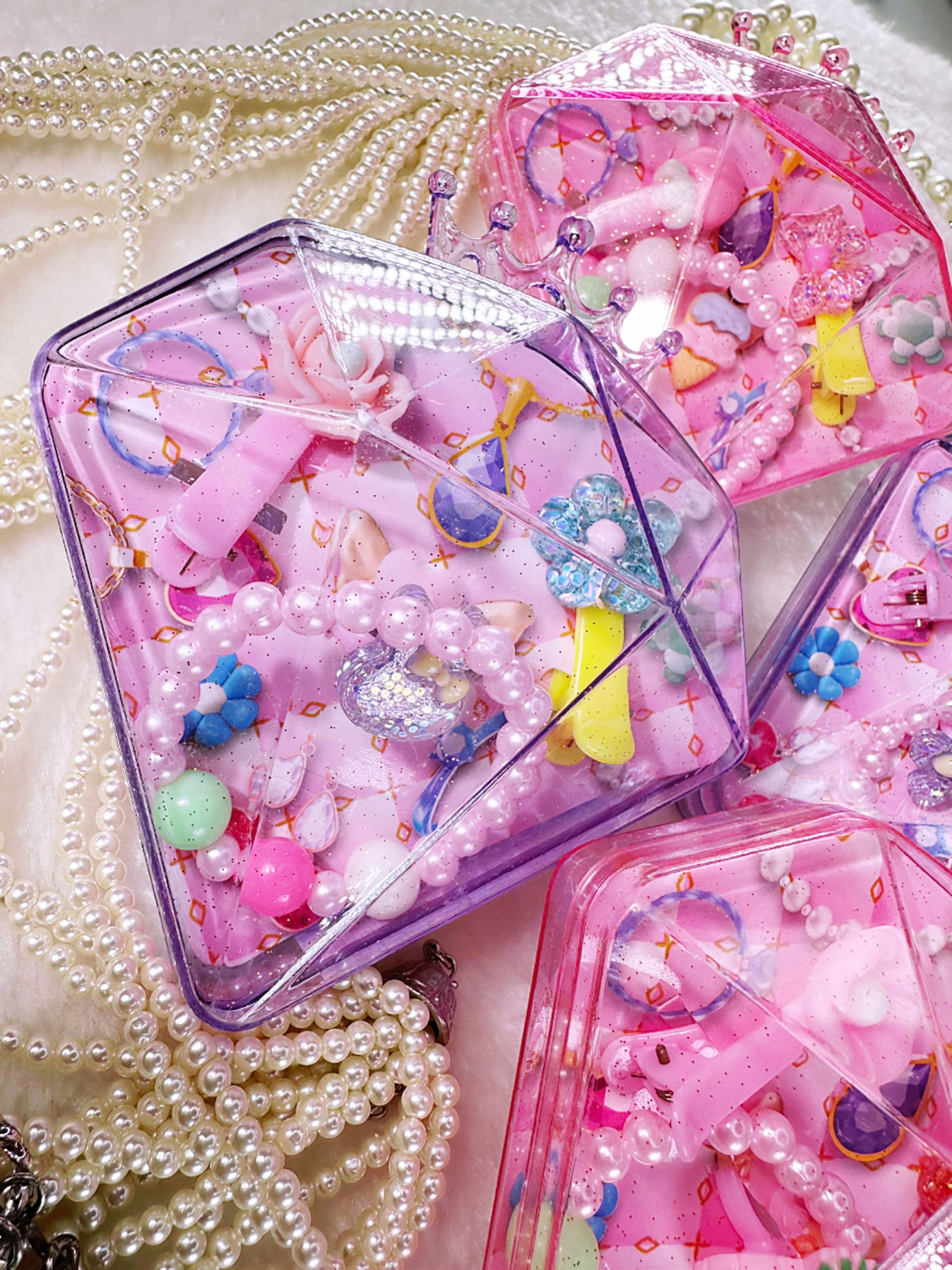 Diamond Crawn Princess Jewelry n Hair Accessories Gift Set for Kids ...