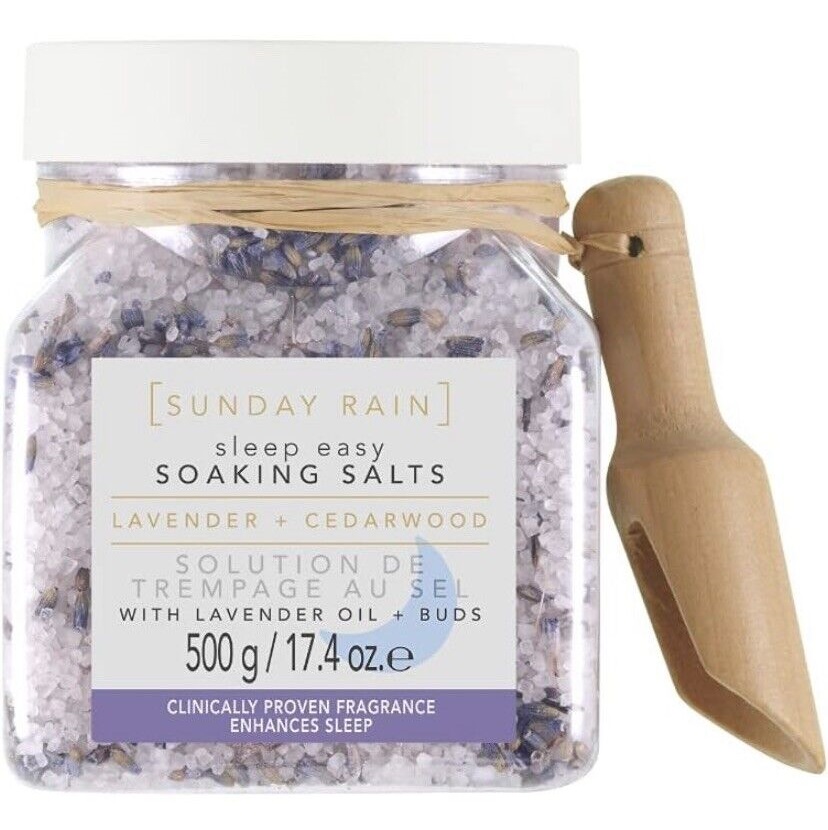 Sunday Rain Sleep Easy Soaking Salts Lavender And Cedarwood 500g ...