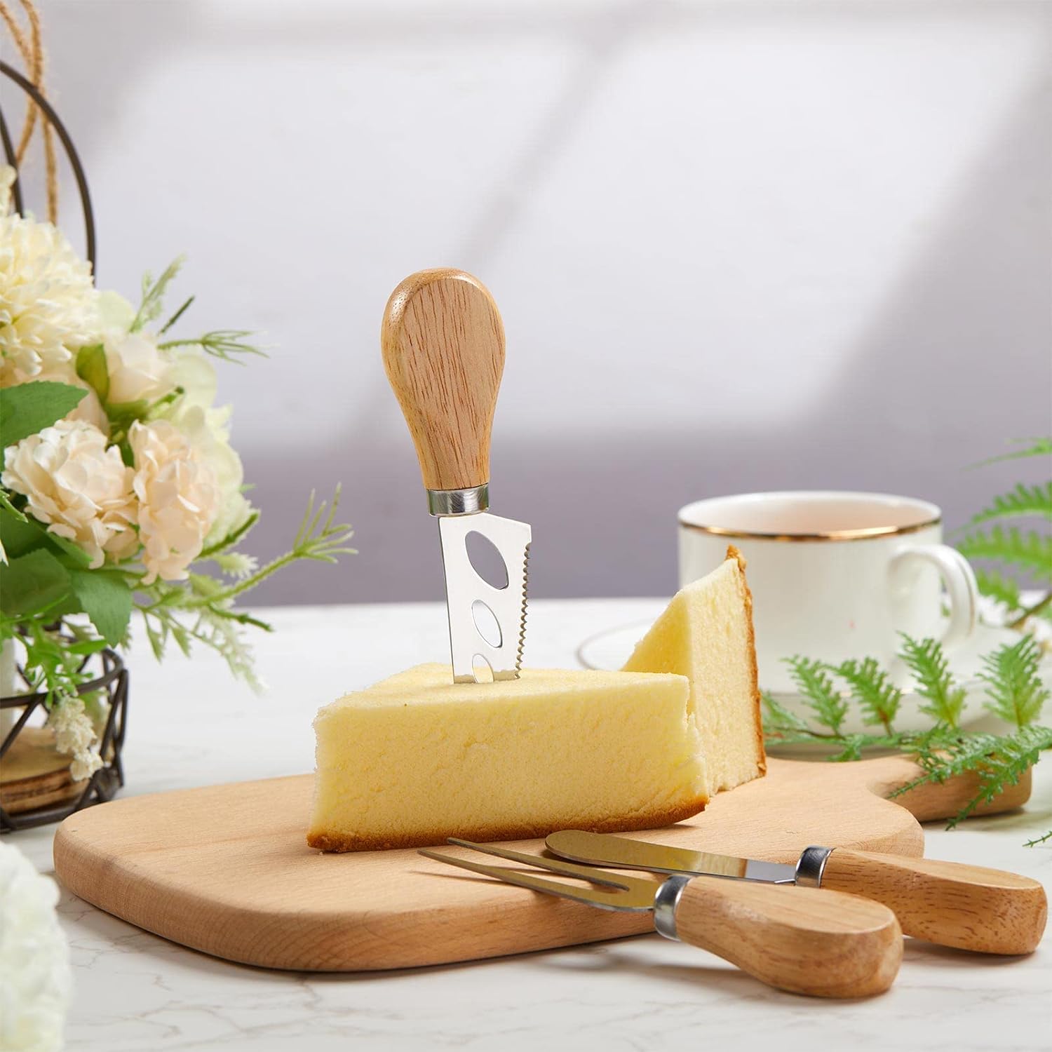 6pcs Cheese Chisel and Knife Boxed Set - Colour Zone Cosmetics