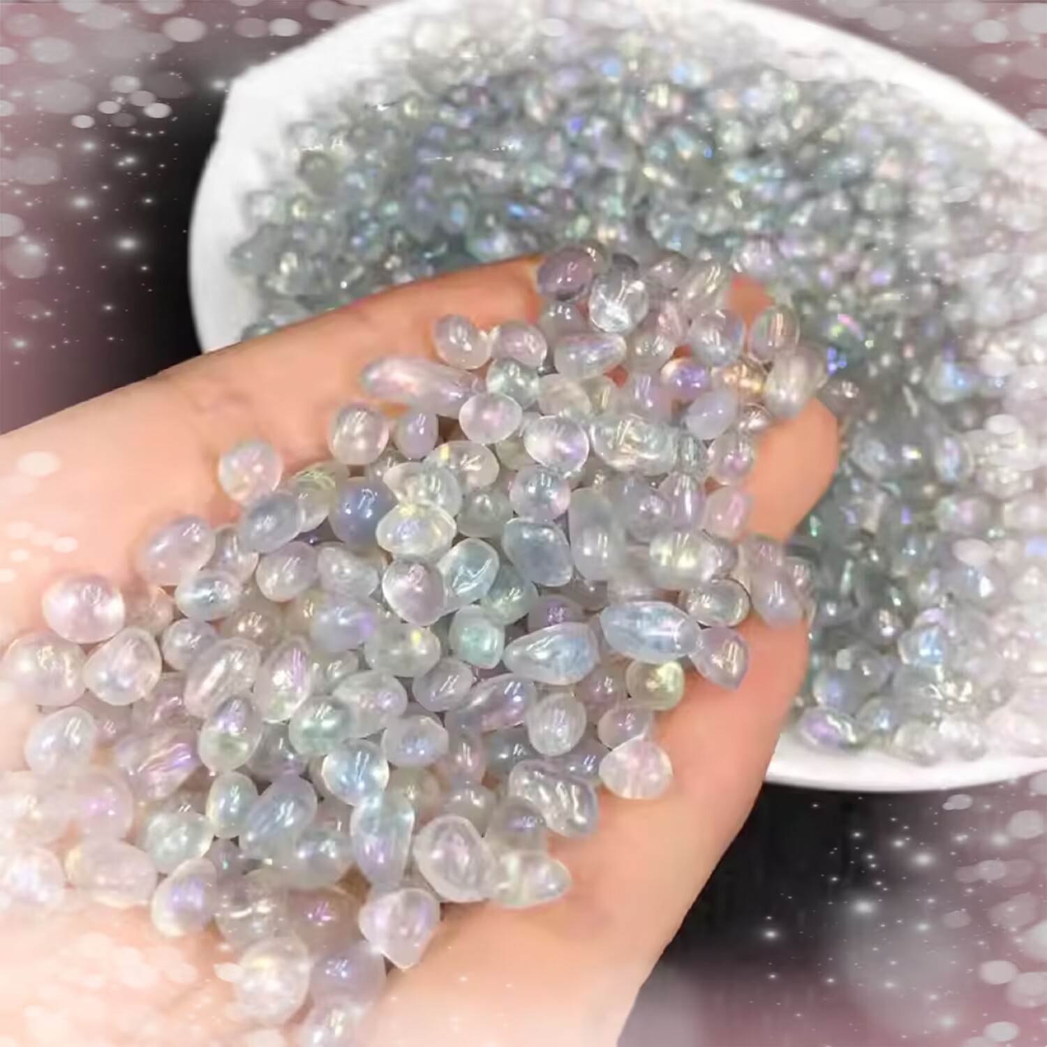 Artificial Moonlight Crystal Stone Chips (verious weights) - Colour ...