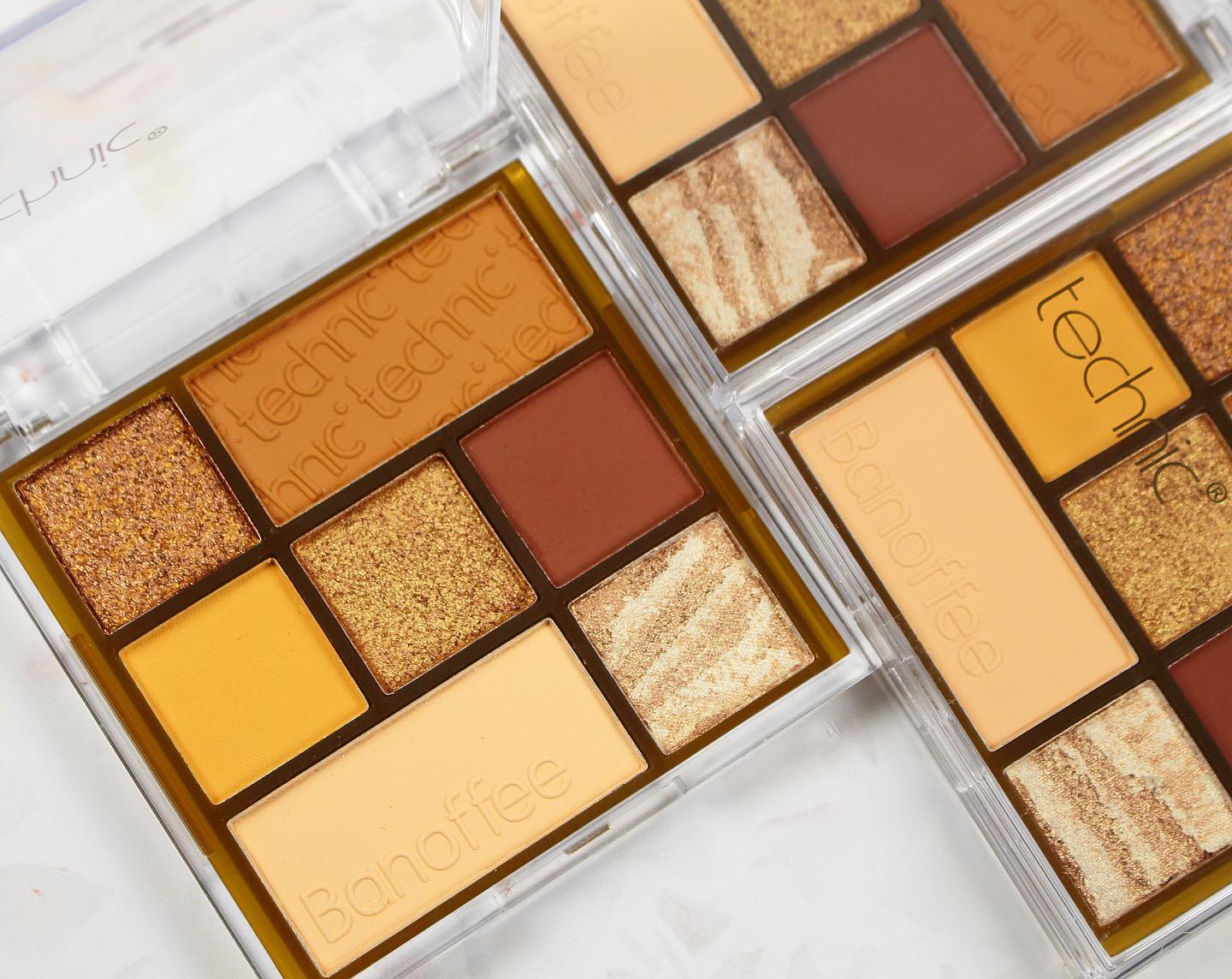 Technic 7 Colours Pressed Pigment Eyeshadow Palette - Banoffee - Colour ...