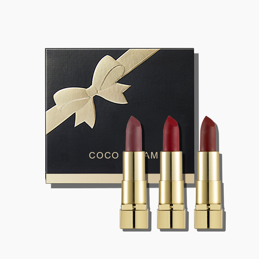 Coco Steam 3pcs Matte Lipstick Set - Colour Zone Cosmetics