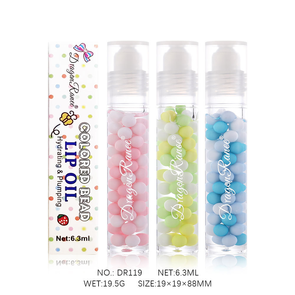 Dragon Ranee Super Cute Colour Ball Roll-On Fruit Lip Oil (various ...
