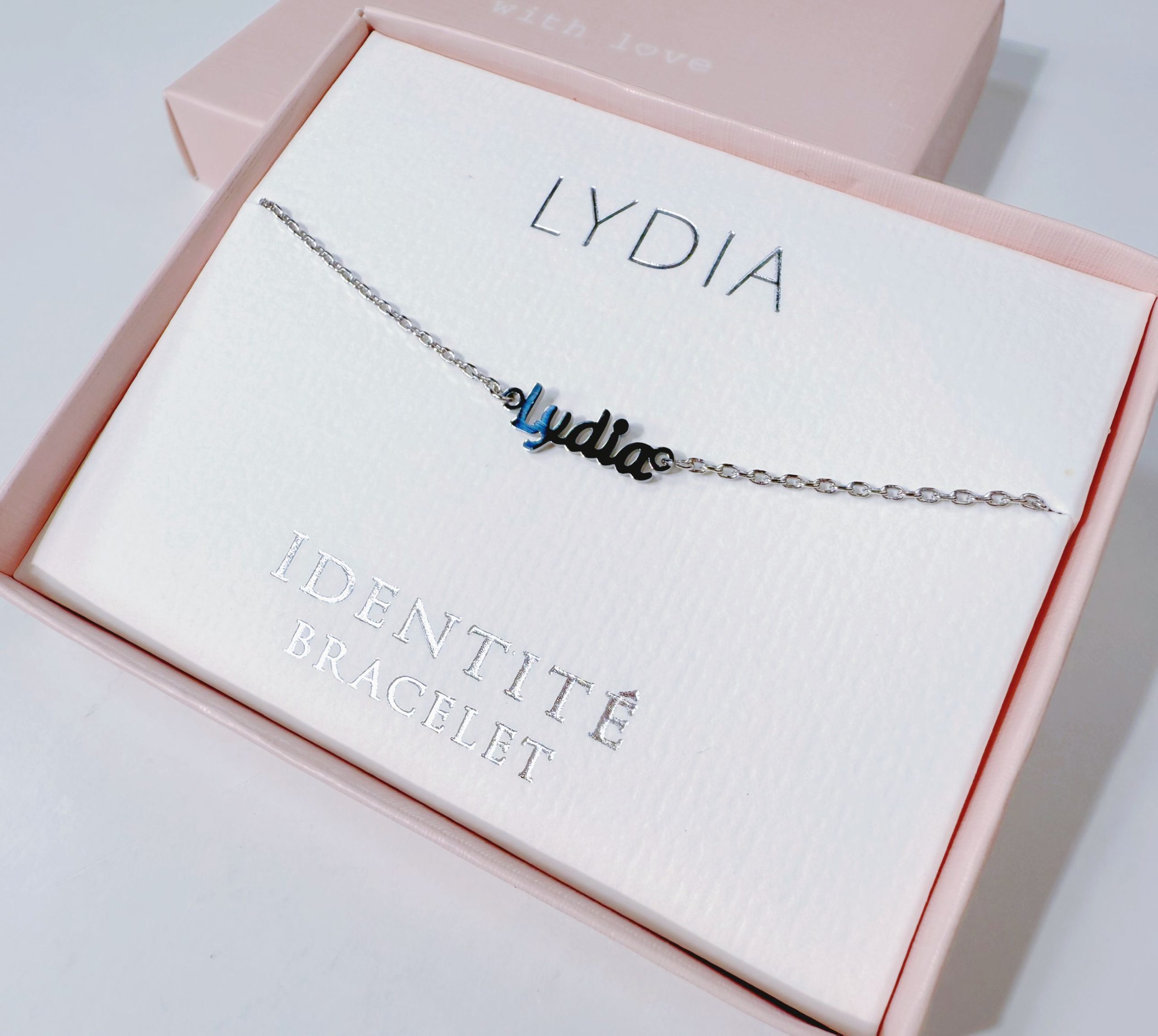 Personalised Name Identite Bracelet With Love Gift Boxed - Lydia ...