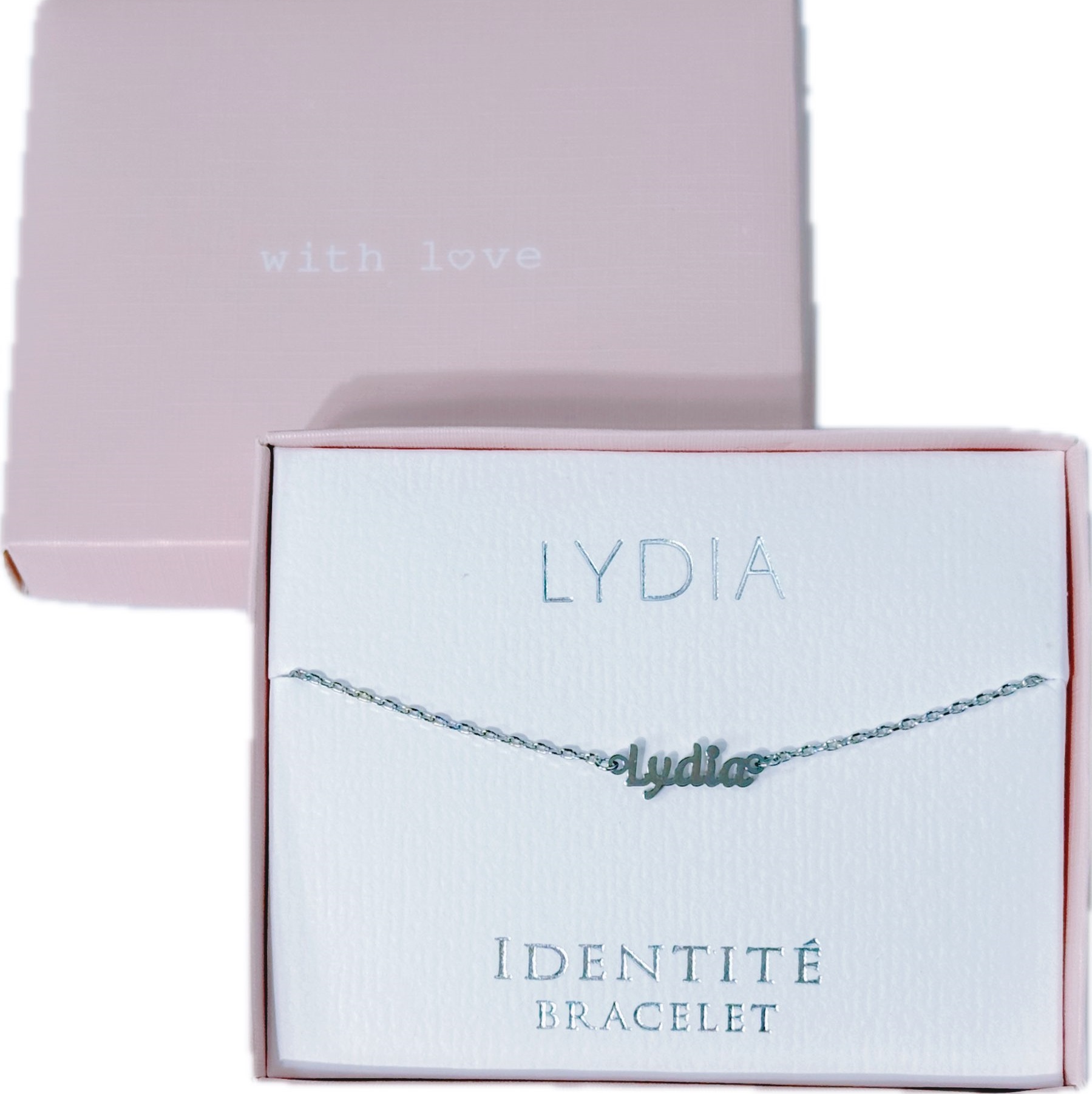 Personalised Name Identite Bracelet With Love Gift Boxed - Lydia ...