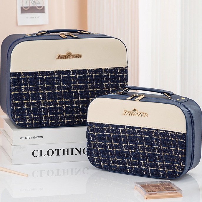 Dark Blue Hard Makeup Case (various sizes) - Colour Zone Cosmetics