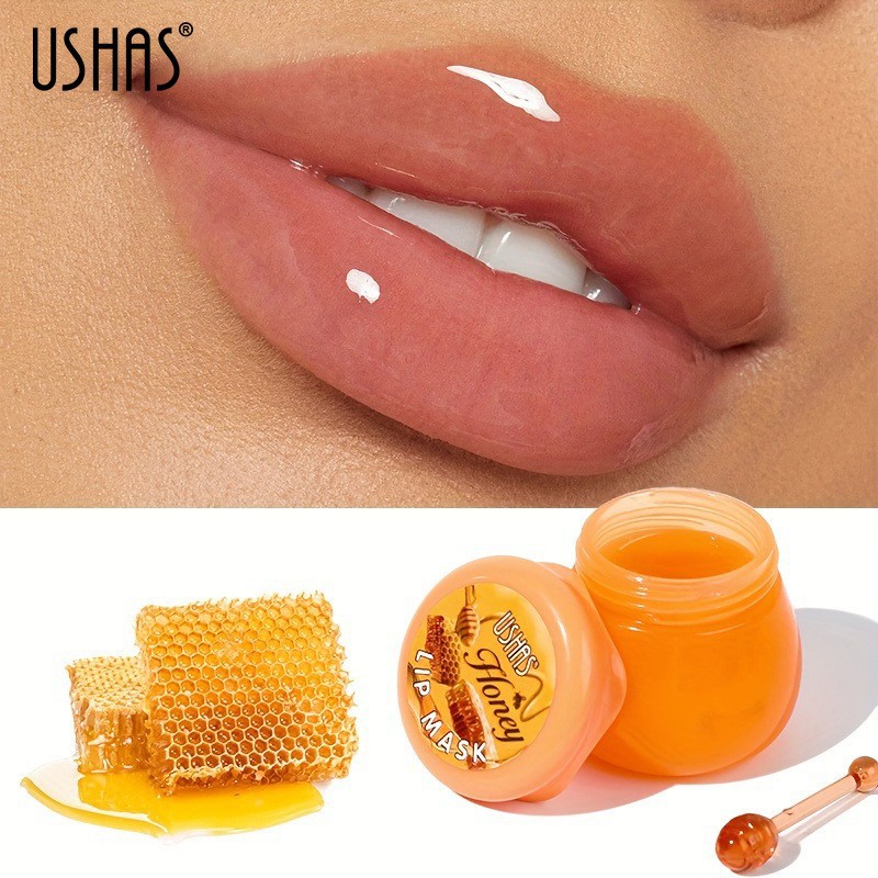 Ushas Lip Mask Jar 5.8g - Honey - Colour Zone Cosmetics