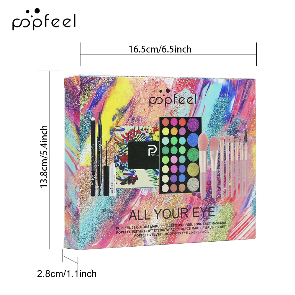 Popfeel All Your Eye Makeup Gift Set D - Bright - Colour Zone Cosmetics