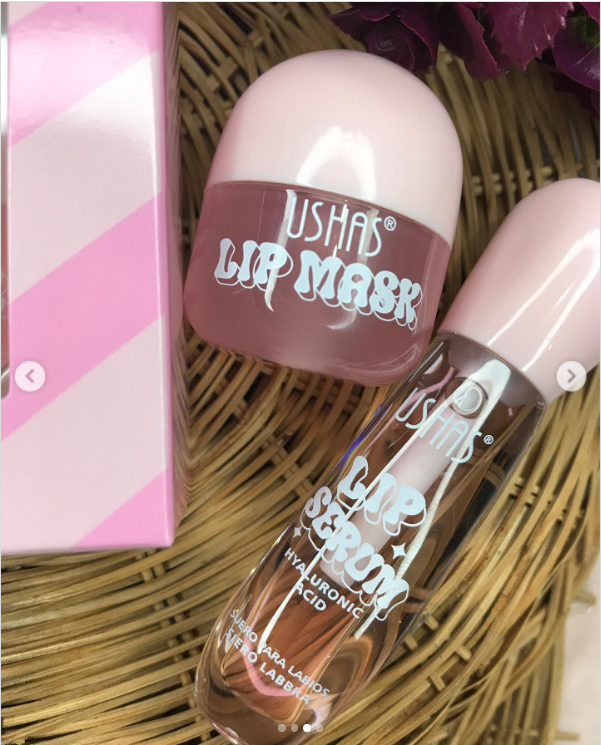 Ushas Lip Kit Lip Serum + Lip Mask - Strawberry - Colour Zone Cosmetics