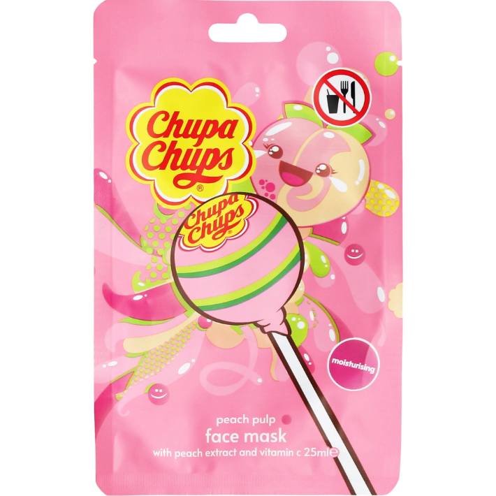 Chupa Chups Sheet Face Mask - Peach - Colour Zone Cosmetics