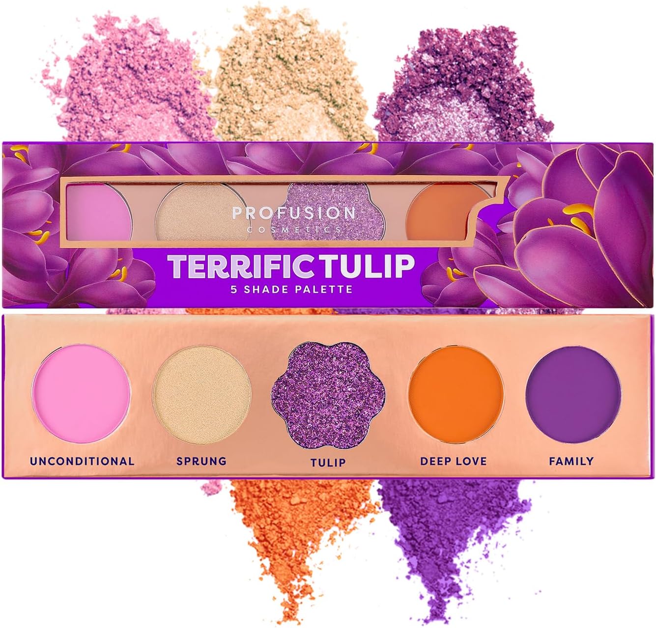 Profusion 5 Shade Blooming Hues Eyeshadow Palette - Terrific Tulip ...