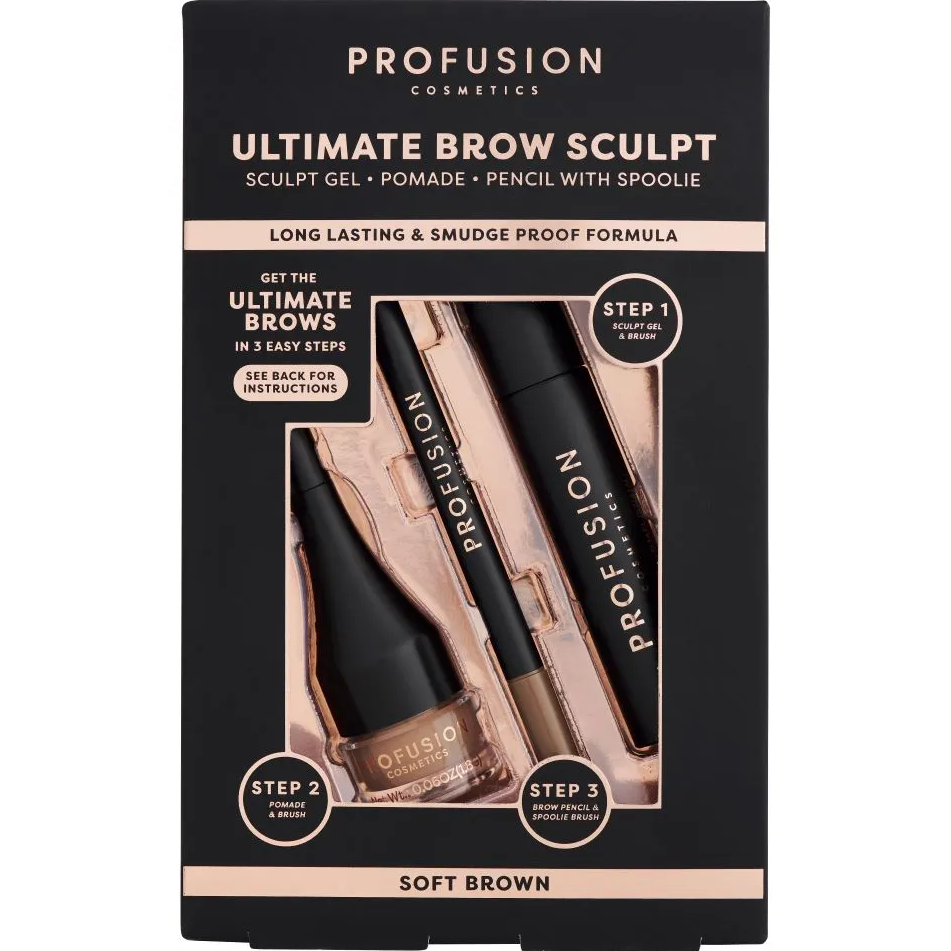 Profusion Ultimate Brow Sculpt Set - Soft Brown - Colour Zone Cosmetics