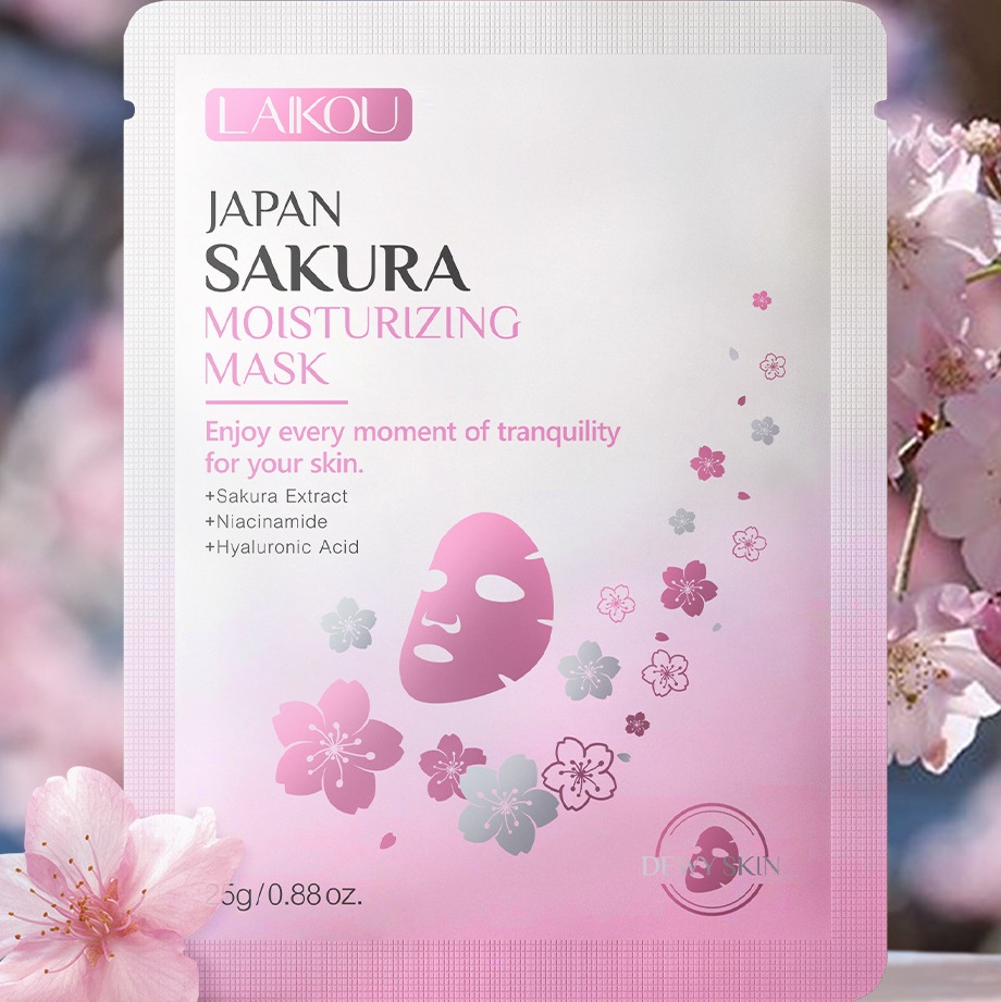 LaiKou Sakura Moisturising Sheet Face Mask 25g - Colour Zone Cosmetics
