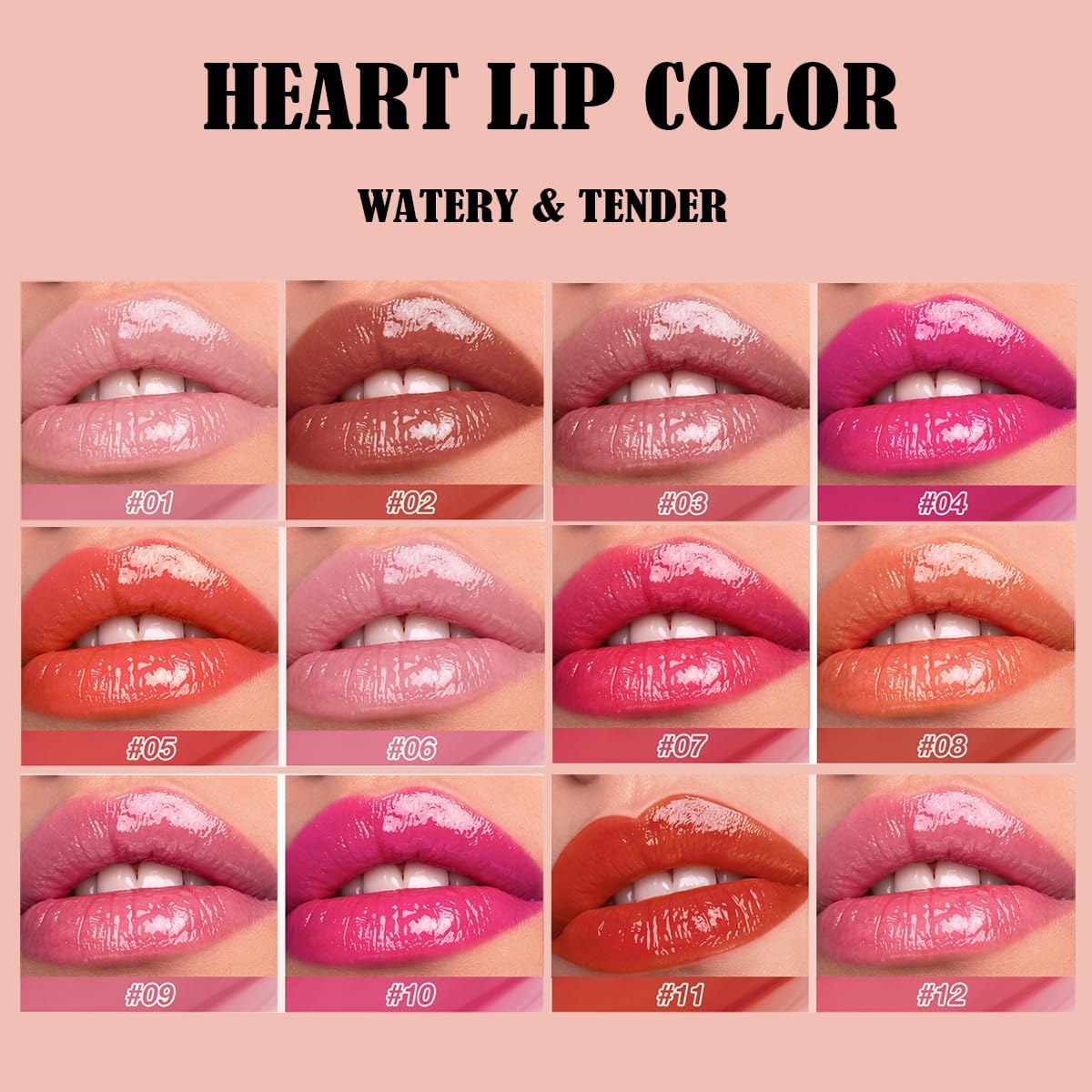 Langmanni 12pcs Liquid Lipstick Gift Set - Colour Zone Cosmetics