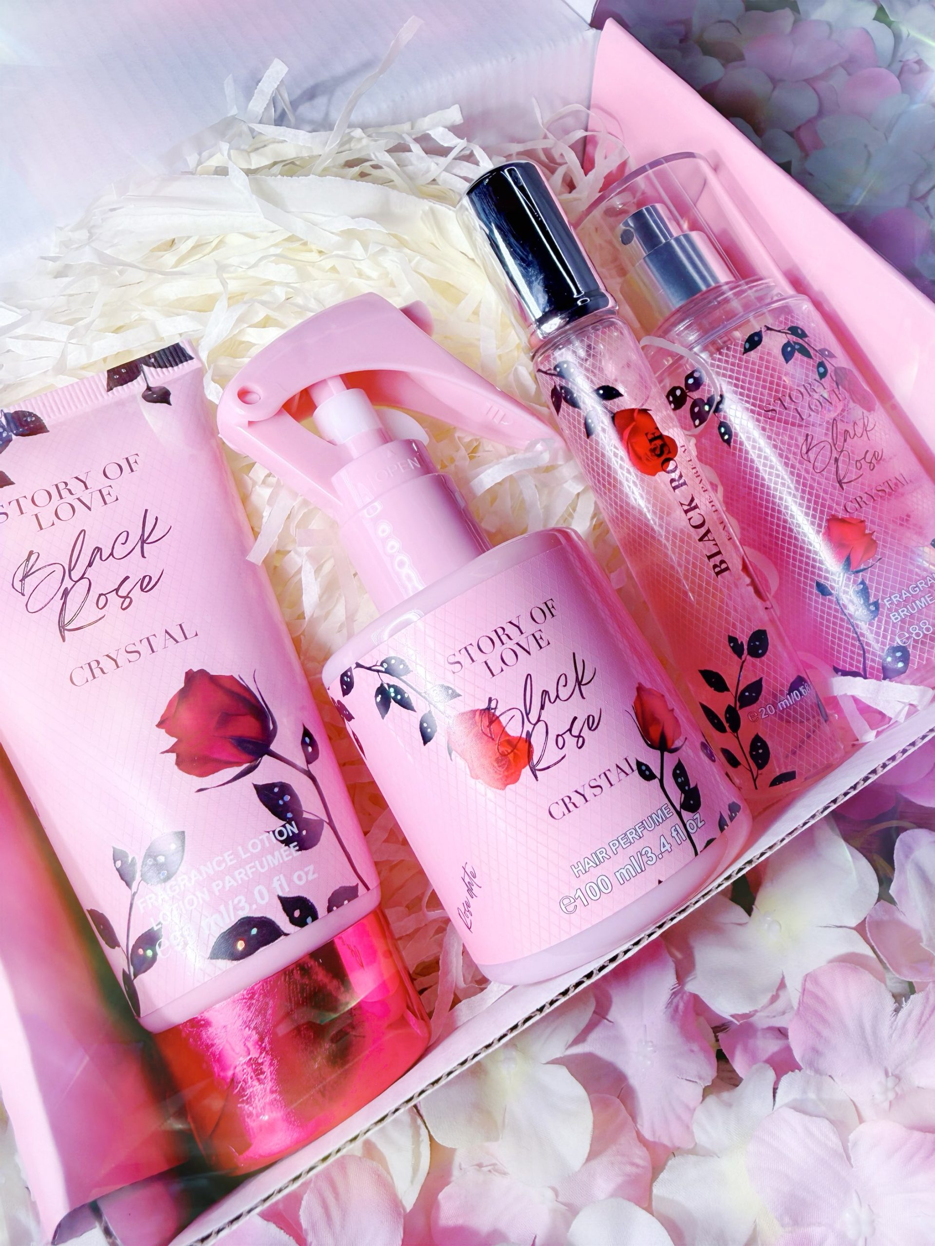 Story of Love 4pcs Body Lotion 90ml + Body Mist 88ml + Hair Perfume ...