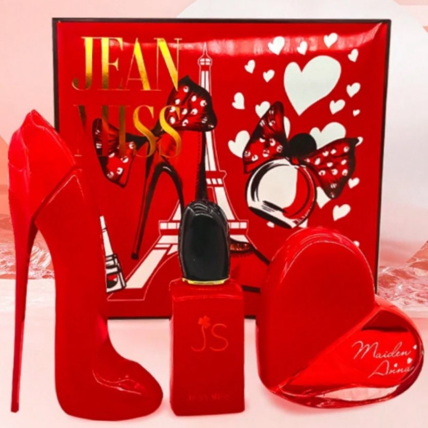Jean Miss 3pcs Perfume Gift Set - Red - Colour Zone Cosmetics
