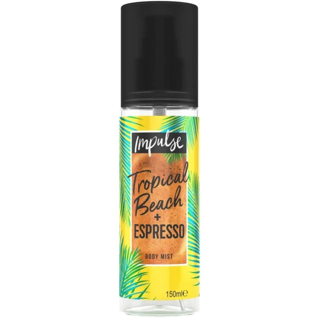 Impulse Body Mist Tropical Beach and Espresso 150ml - Colour Zone Cosmetics